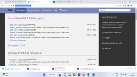How to install Apache, PHP and MYSQL on Windows 11 Machine