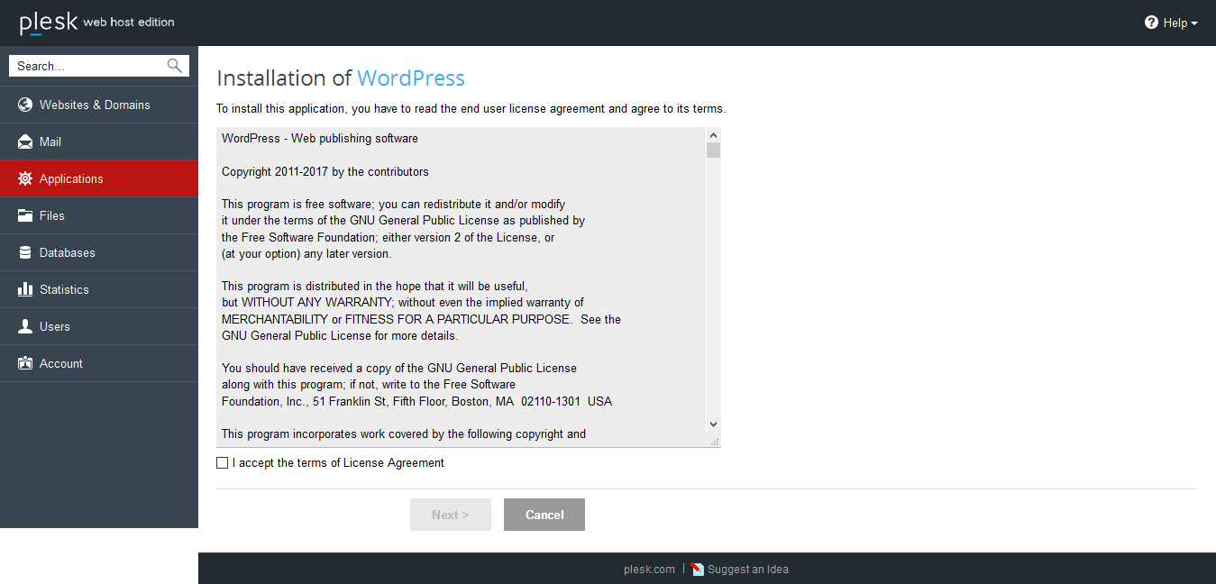 How to Install WordPress in Plesk?